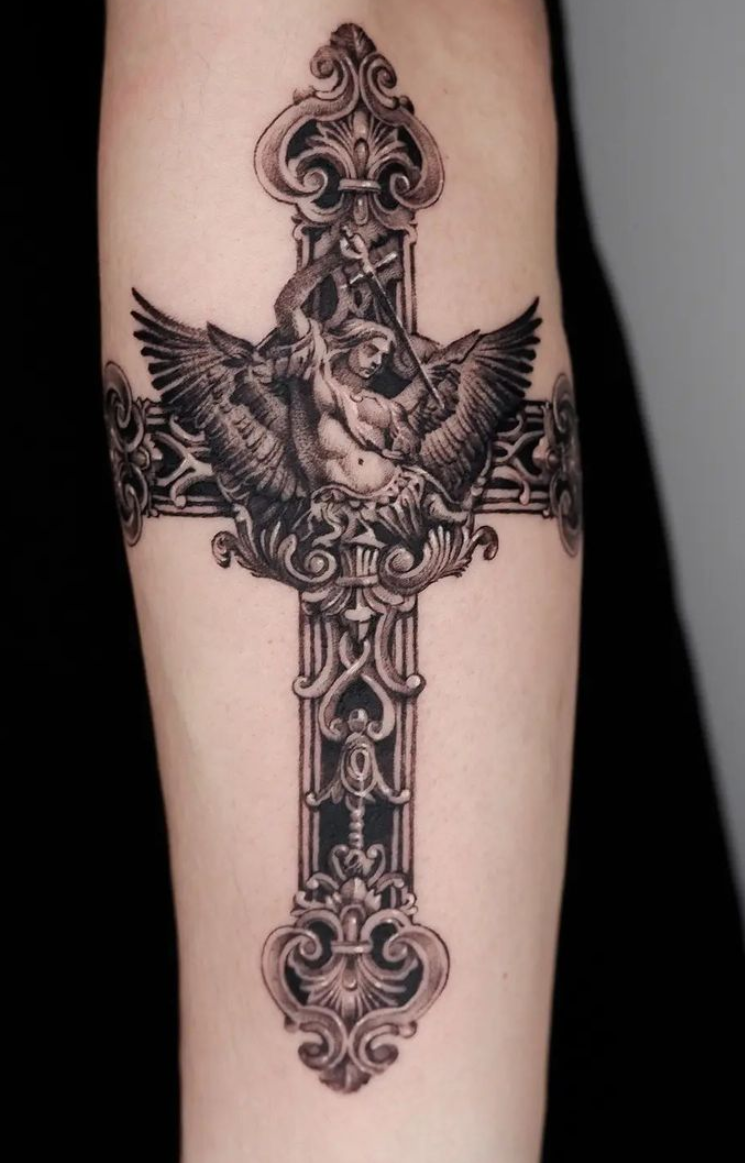 113 Cross Tattoos Embracing Wrist Beauty – A Timeless Tapestry of Faith ...