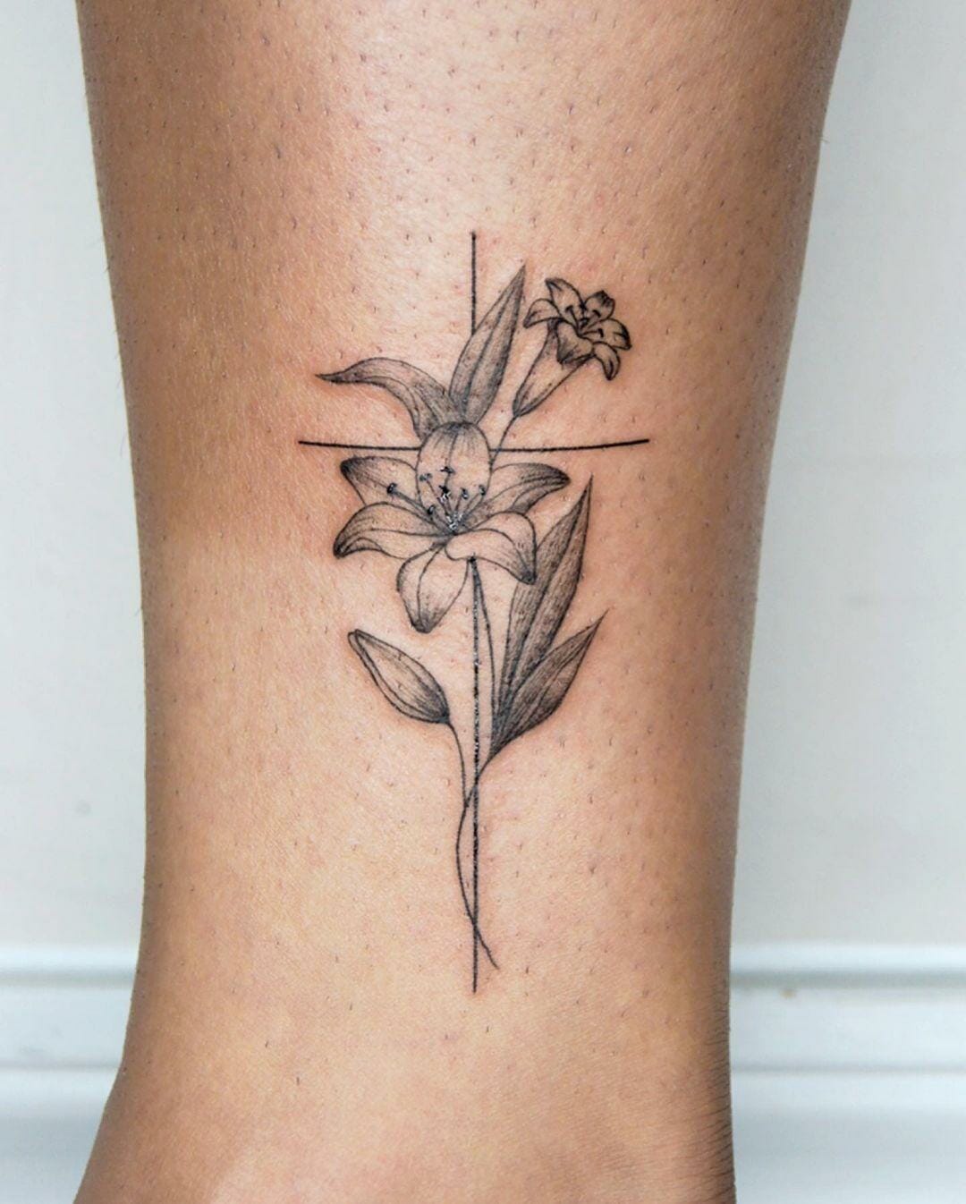 55 Beautiful Lily Flower Tattoo Ideas With Hidden Meaning - Psycho Tats
