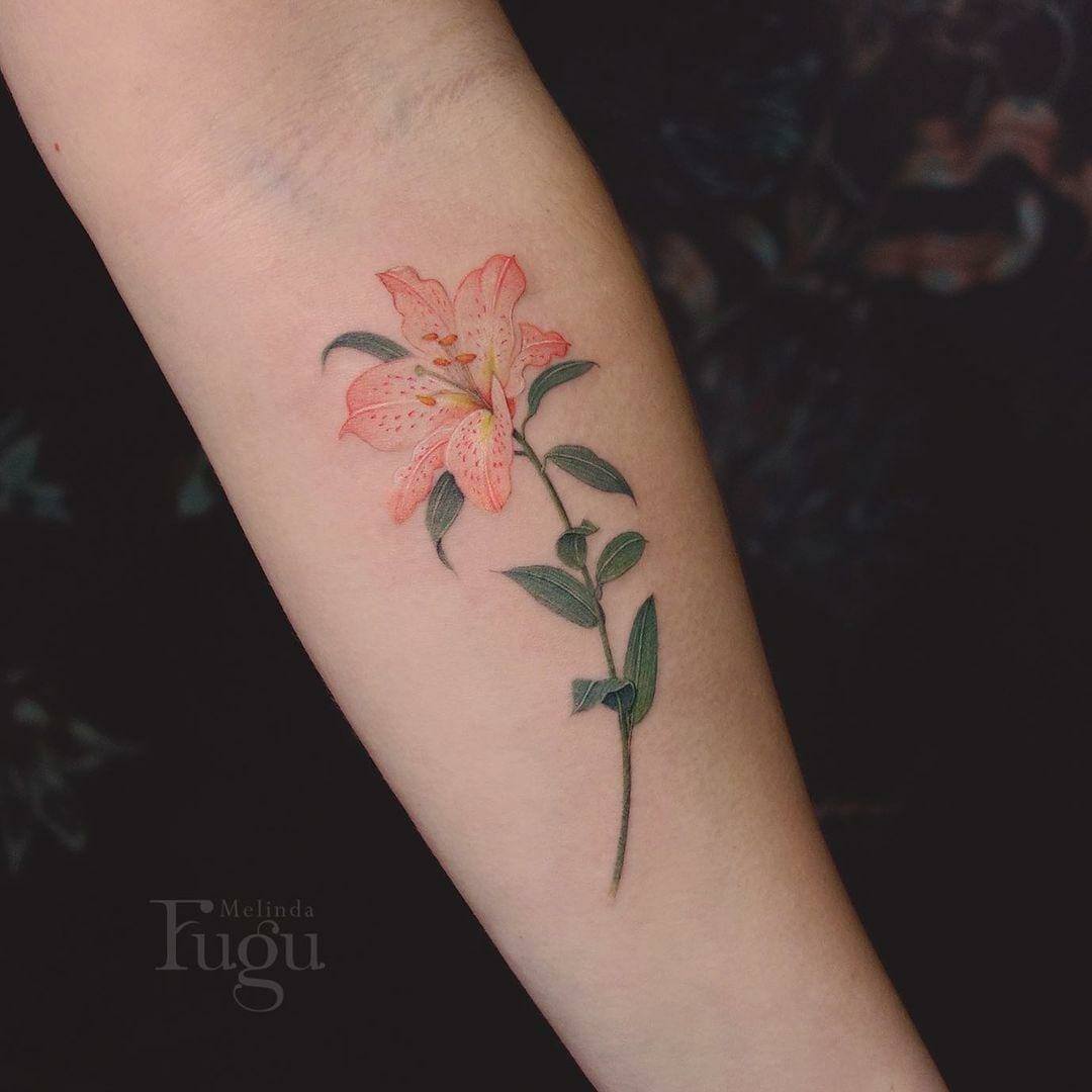 55 Beautiful Lily Flower Tattoo Ideas With Hidden Meaning - Psycho Tats