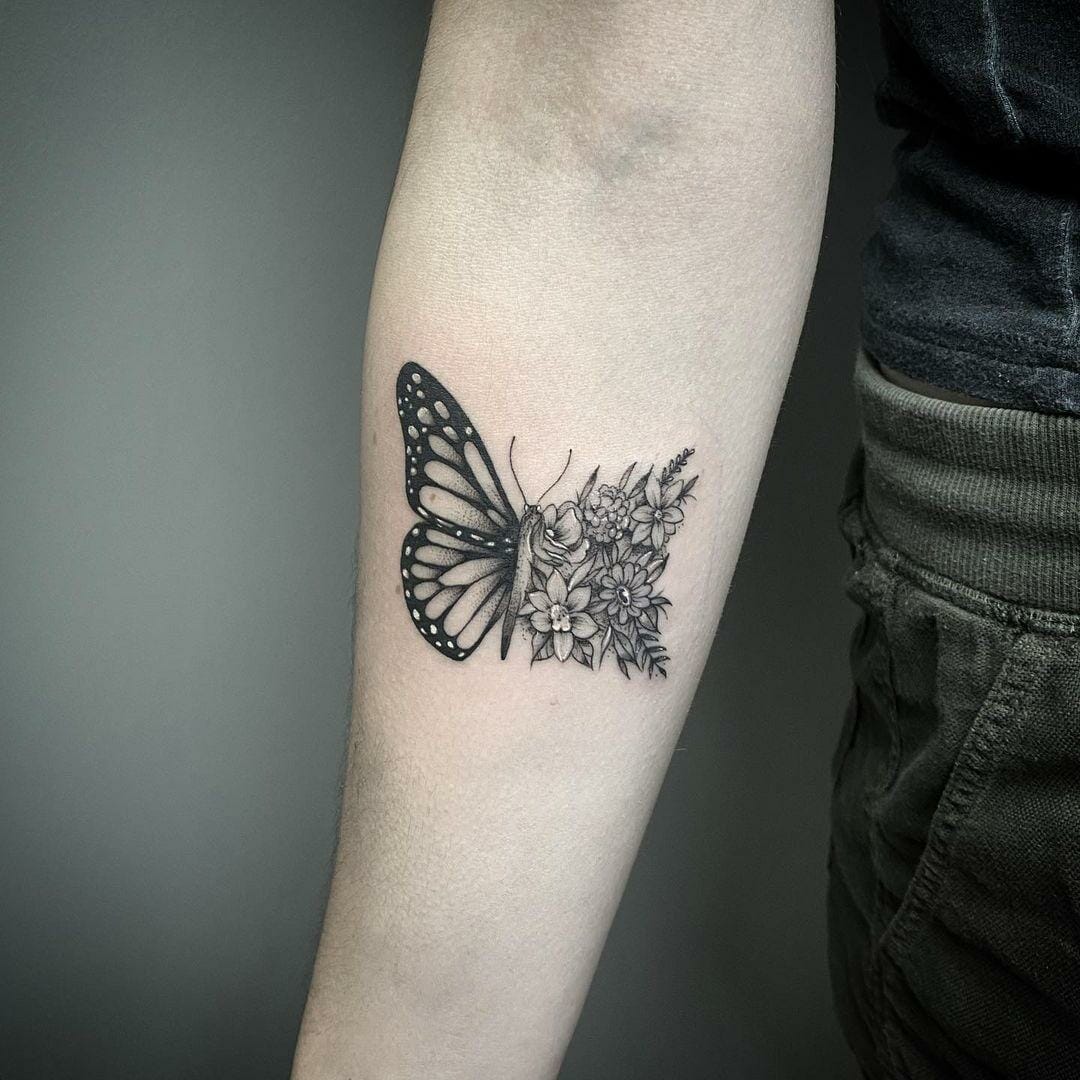 27 Simple Butterfly Tattoos With Great Meaning - Psycho Tats