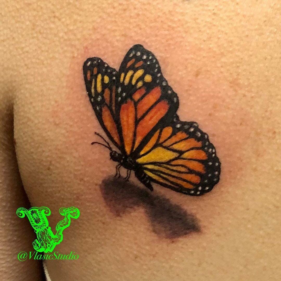 27 Simple Butterfly Tattoos With Great Meaning - Psycho Tats