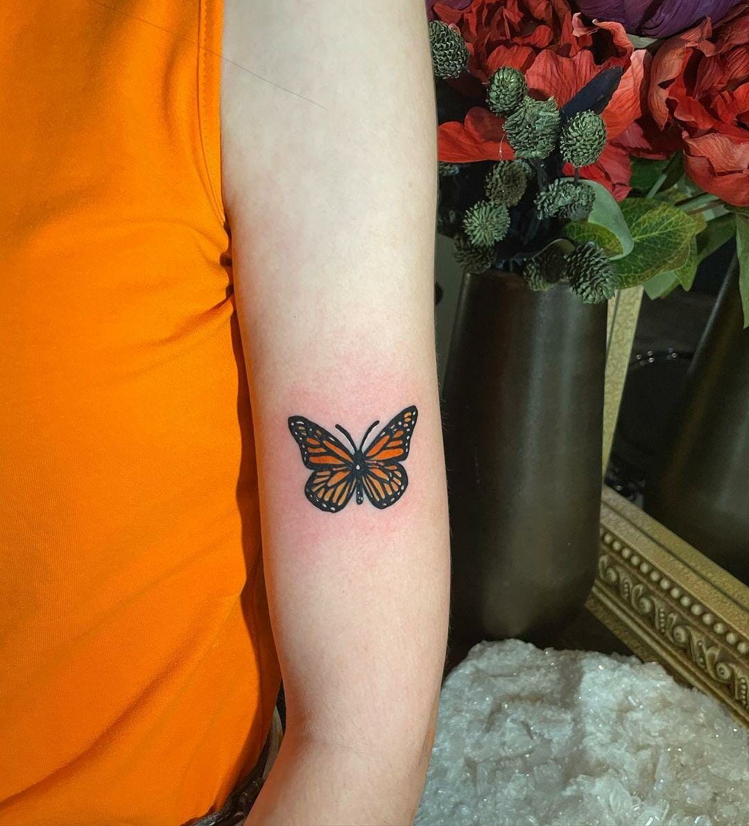 27 Simple Butterfly Tattoos With Great Meaning - Psycho Tats