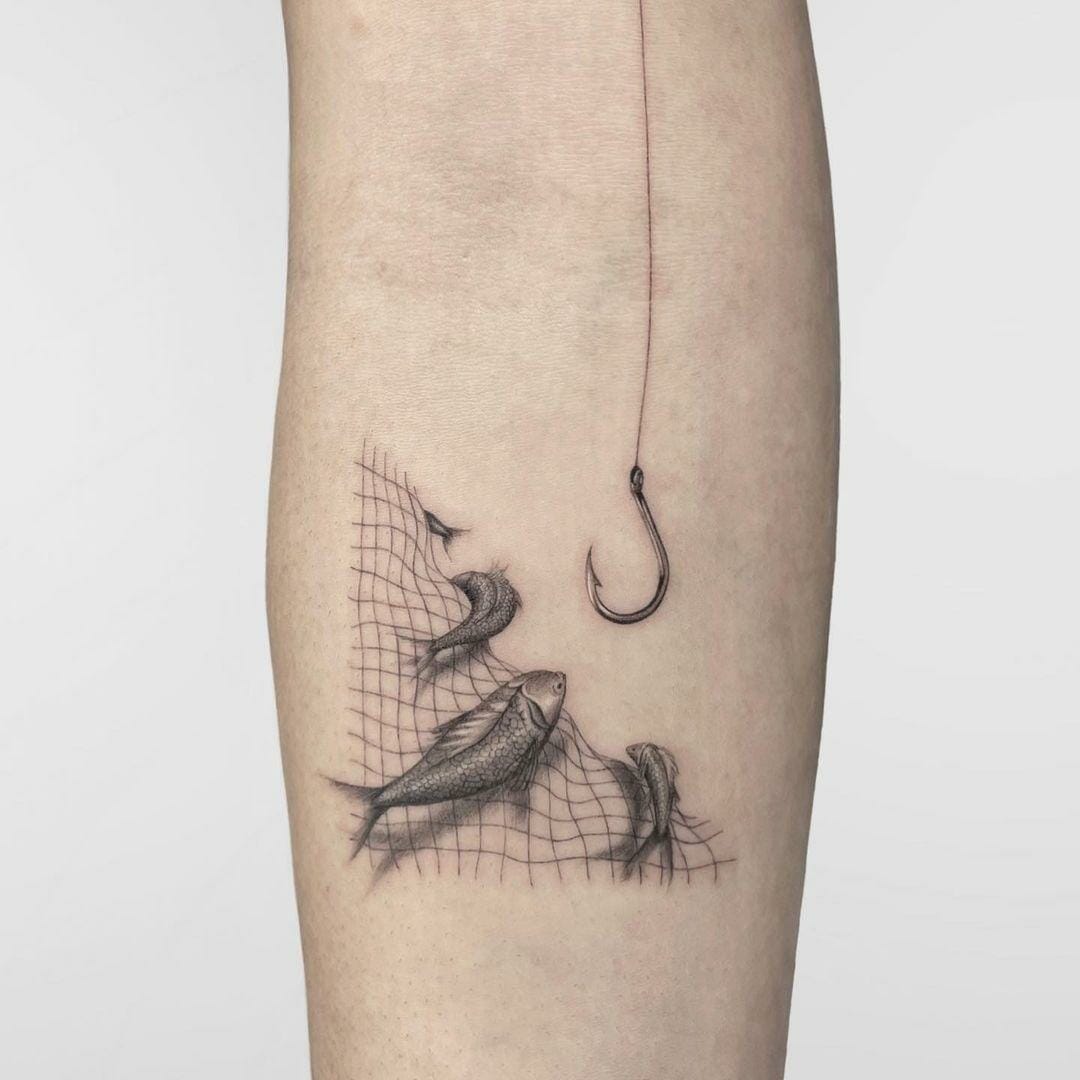 27 Outstanding Fishing Tattoos Ideas For You - Psycho Tats
