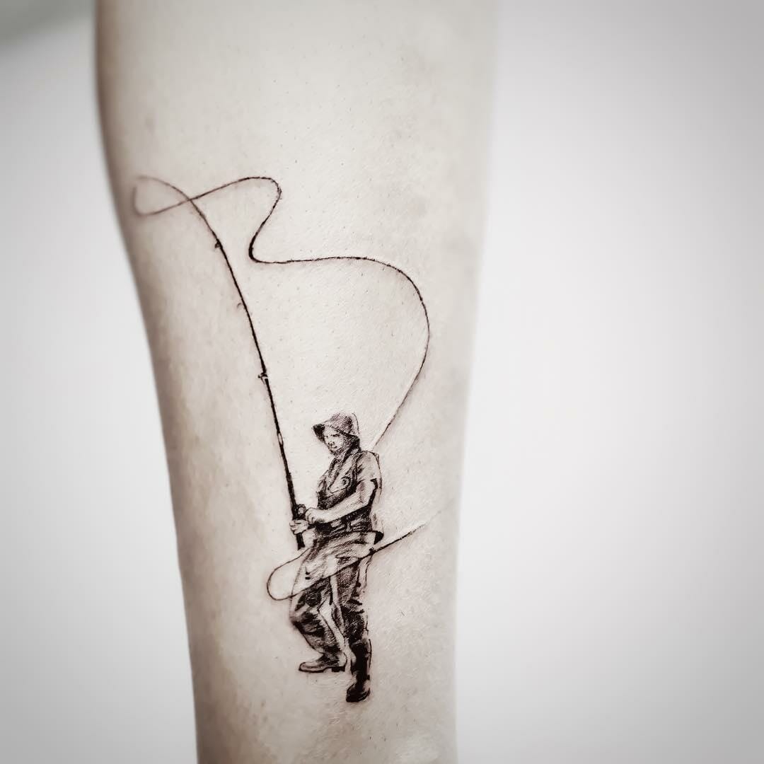 27 Outstanding Fishing Tattoos Ideas For You - Psycho Tats