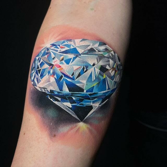 33 Diamond Tattoo Ideas For That Shine Of Yours - Psycho Tats