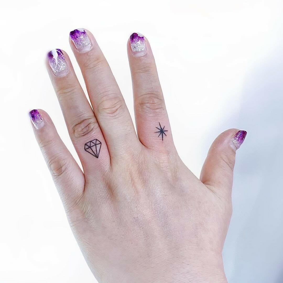 33 Diamond Tattoo Ideas For That Shine Of Yours - Psycho Tats