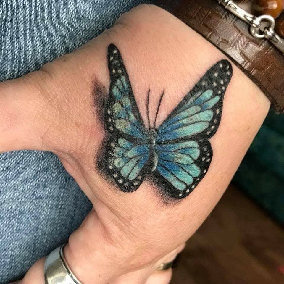 55 Awesome Butterfly On Hand Tattoo Ideas With Special Meaning - Psycho ...