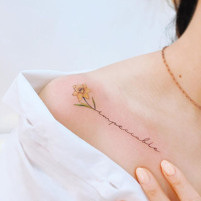 27+ March Birth Flower Tattoo Ideas to Brighten Your Skin Canvas ...