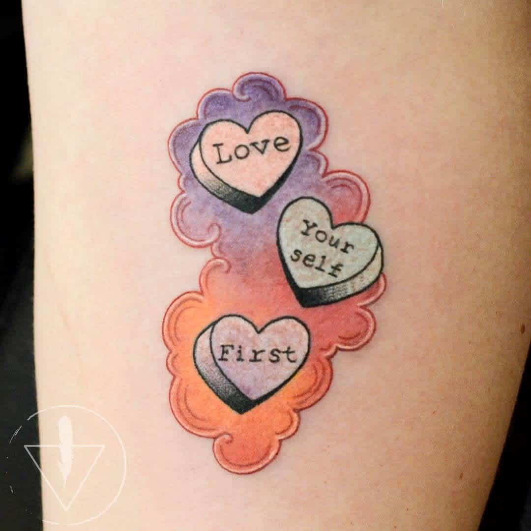 75 Cute And Wholesome Self-Love Tattoo Designs You Need To See Now ...