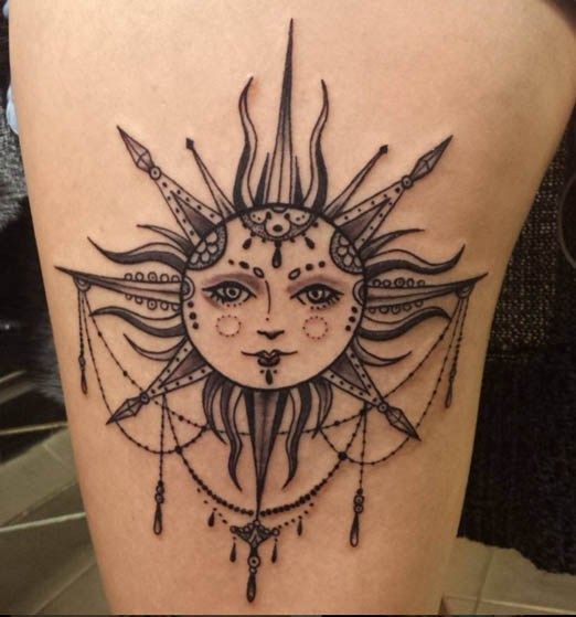 29 Radiant Sun Tattoo Designs Guaranteed To Make Your Day - Psycho Tats