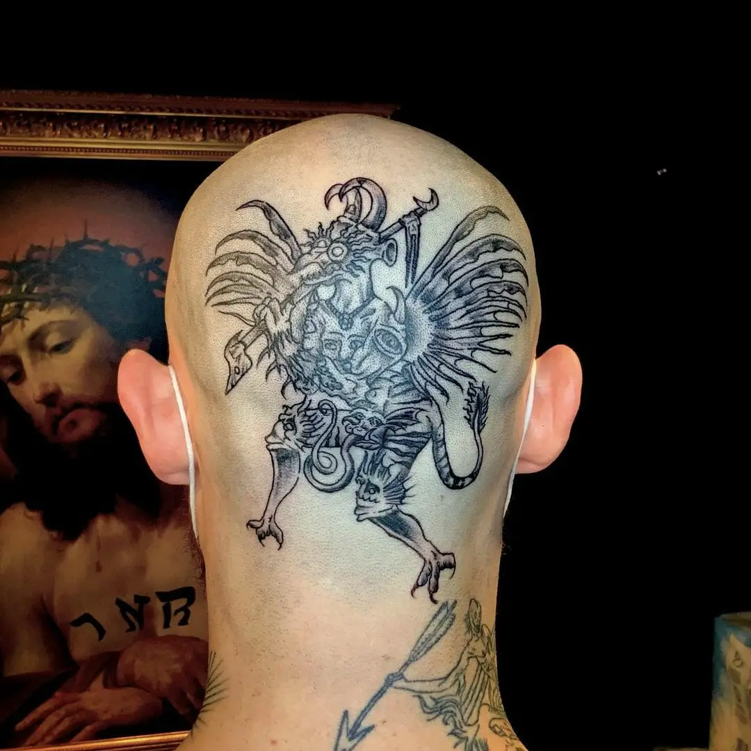 45 Amazing Head Tattoo Styles And Ideas - Psycho Tats