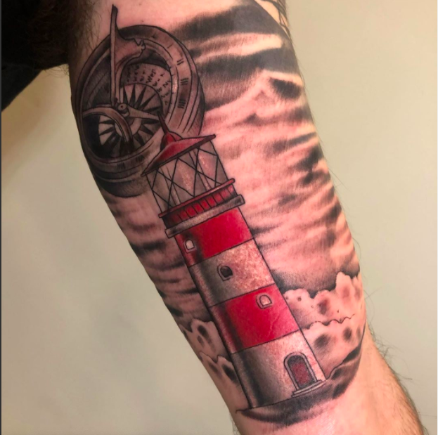 42 Great And Amazing Lighthouse Tattoo Ideas - Psycho Tats