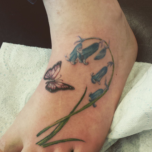 73 Delightful And Creative On Foot Butterfly Tattoo For Lovers - Psycho ...