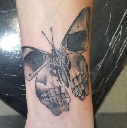 77 Superb Butterfly Skull Tattoo Ideas For Your Consideration - Psycho Tats