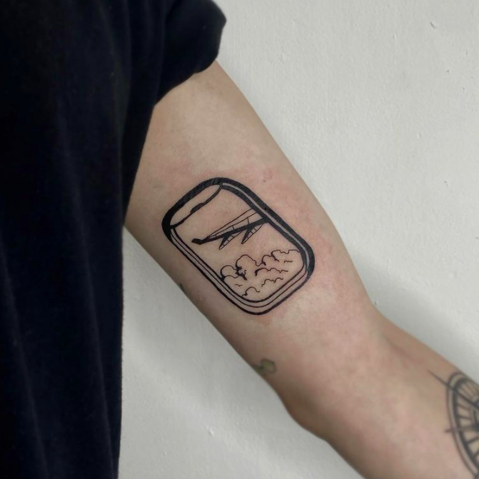 32 Great Cloud Tattoos & Ideas With Rainbows + Raindrops - Psycho Tats