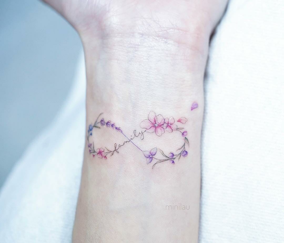 62 Incredible and Beautiful Infinity Tattoos Ideas and Design for Wrist ...