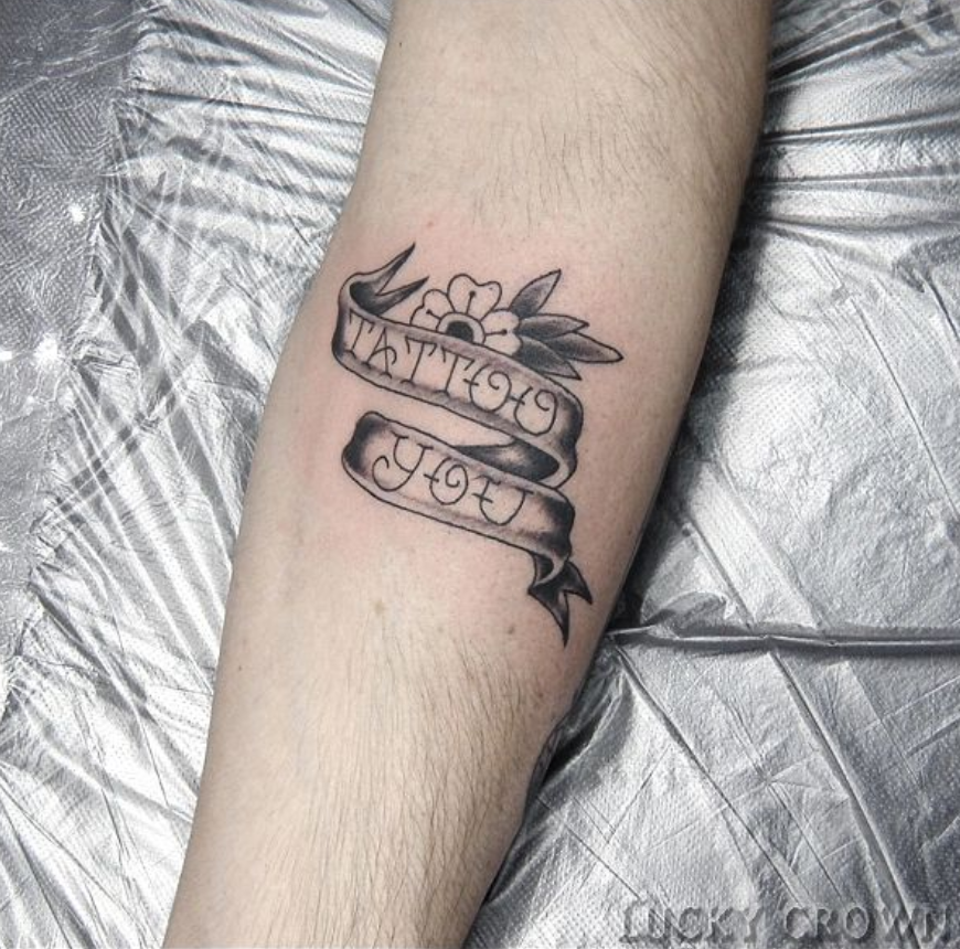 46 Great Scroll Tattoos Ideas and Design for Arm - Psycho Tats