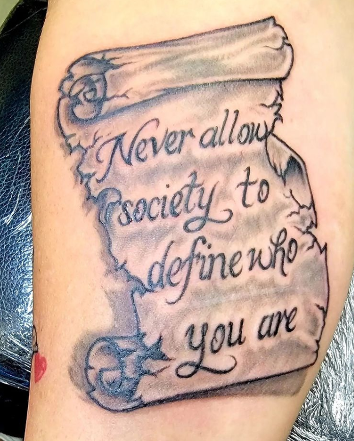 46 Great Scroll Tattoos Ideas and Design for Arm - Psycho Tats