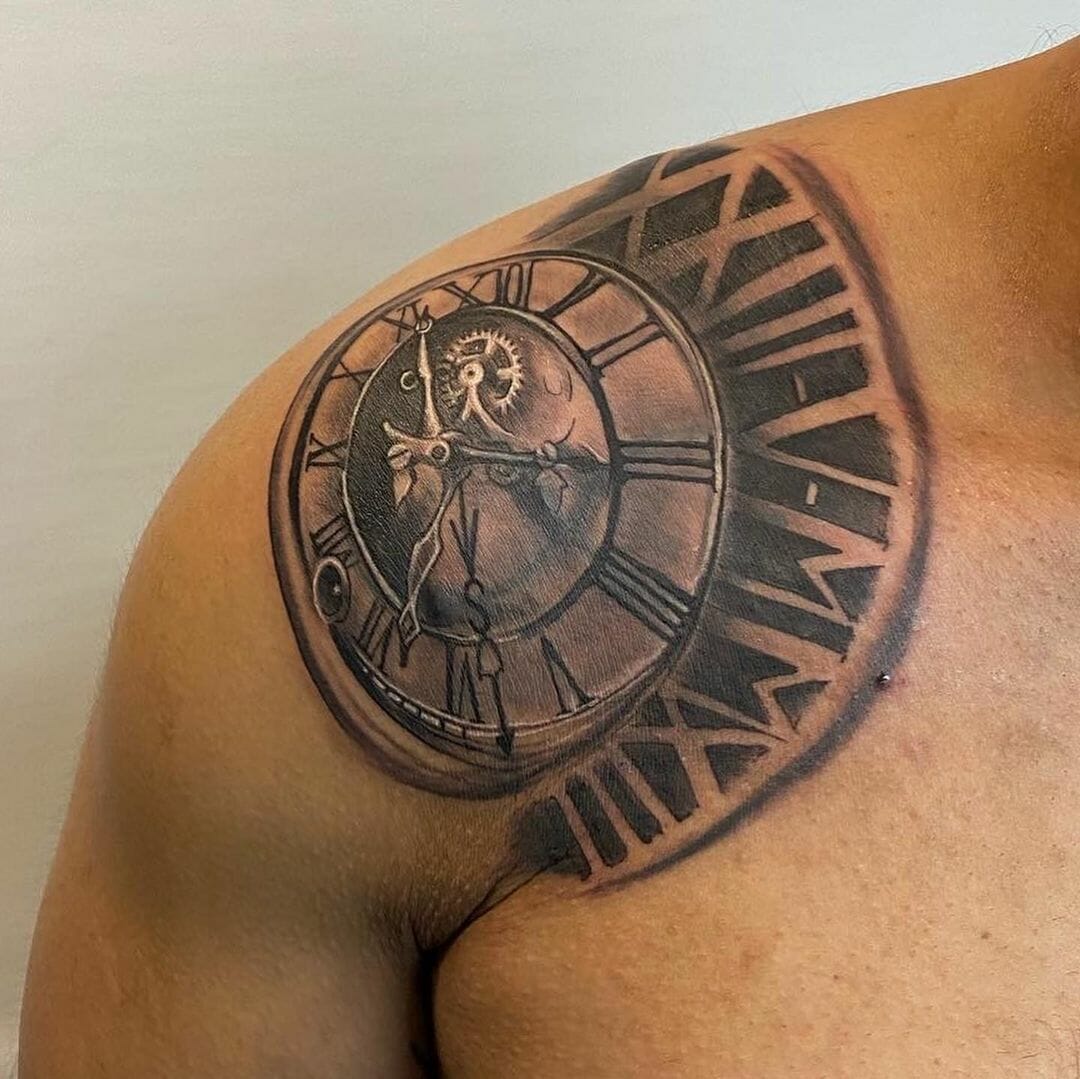 32 New Incredible Clock Tattoo Designs for Best Inking - Psycho Tats