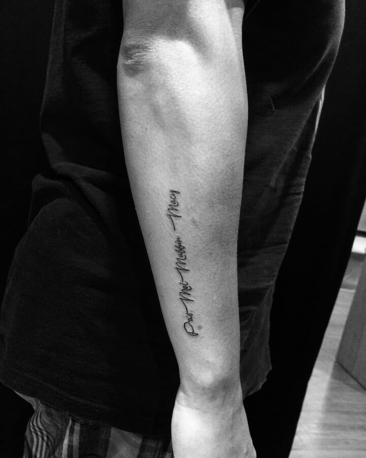 53 Stunning Wording Tattoos To Try On Arm For Best Inking - Psycho Tats