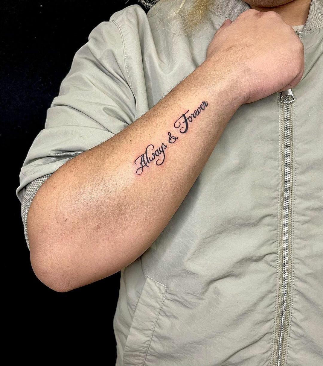 53 Stunning Wording Tattoos To Try On Arm For Best Inking - Psycho Tats