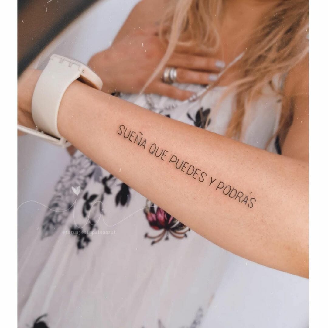 53 Stunning Wording Tattoos To Try On Arm For Best Inking - Psycho Tats