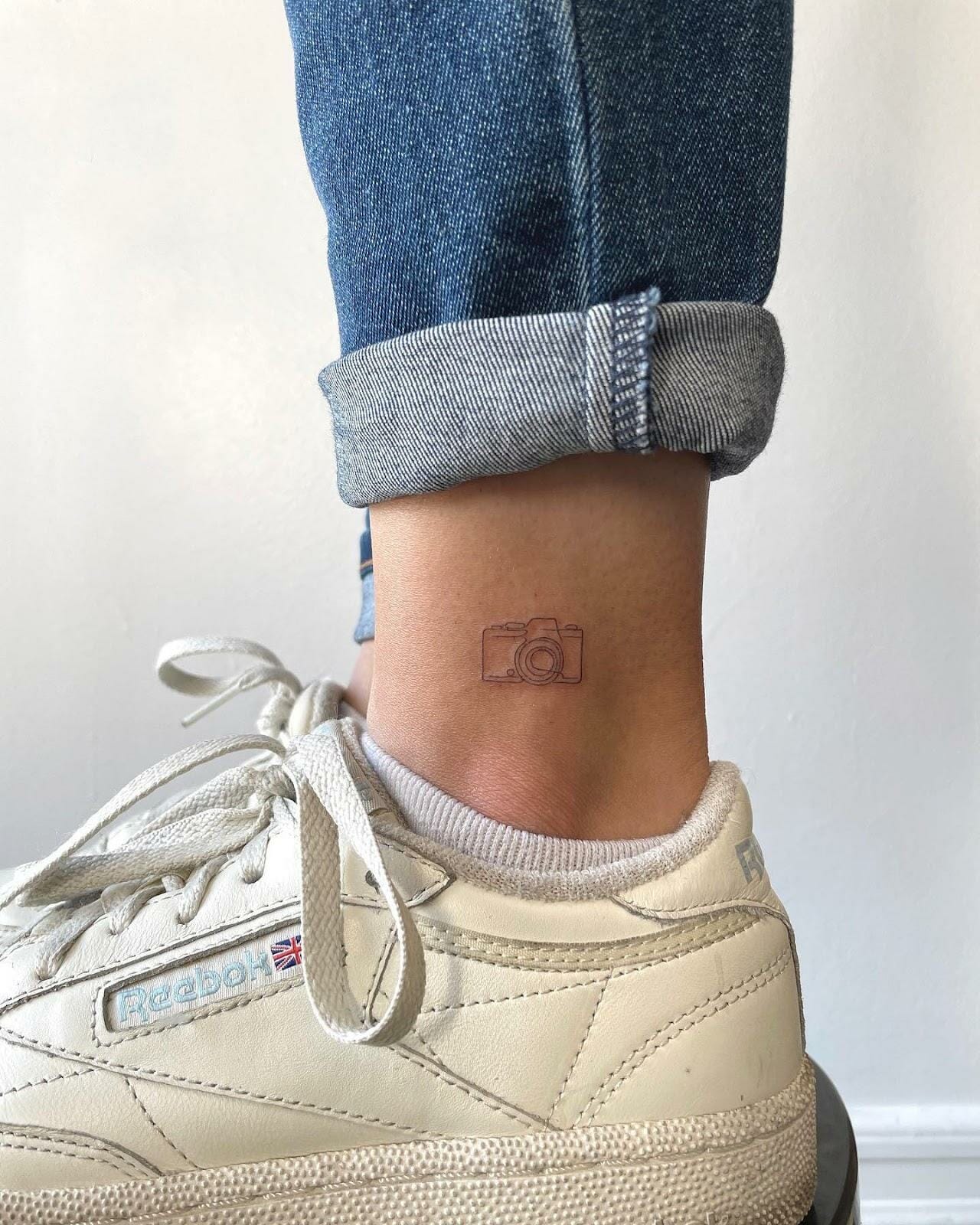 18 Best Camera Tattoos – Digital Camera Tattoo Ideas - Psycho Tats