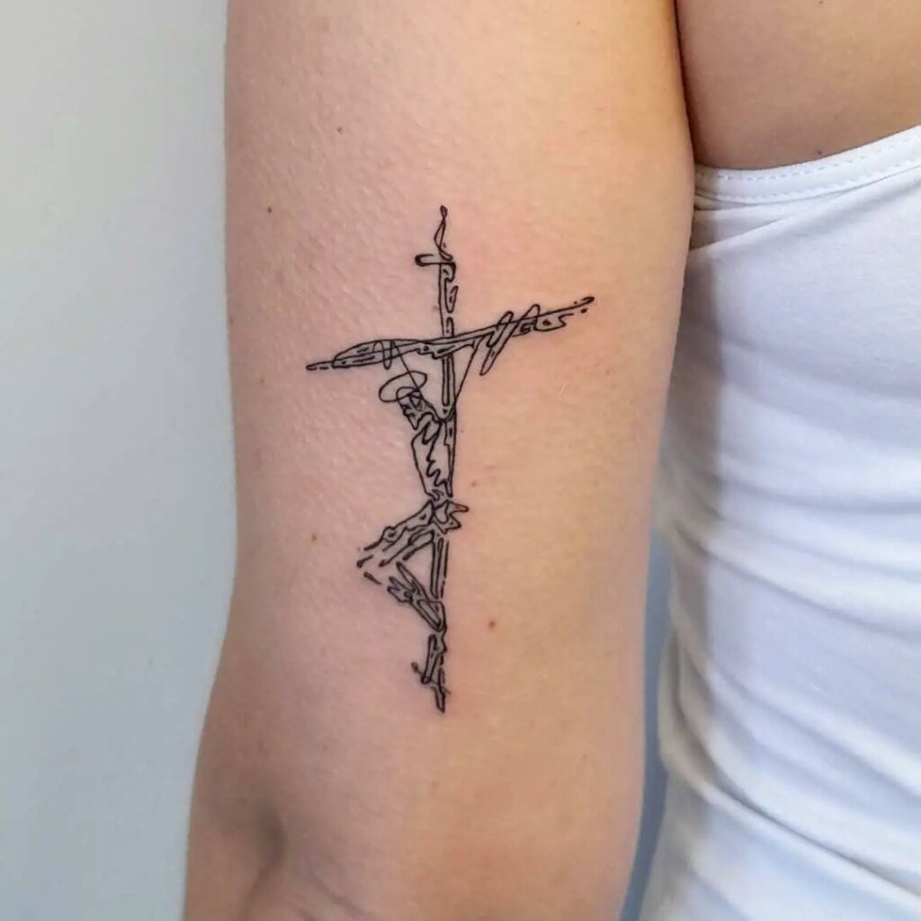 27 Beautiful Cross Tattoos for Tattoo Lovers - Psycho Tats