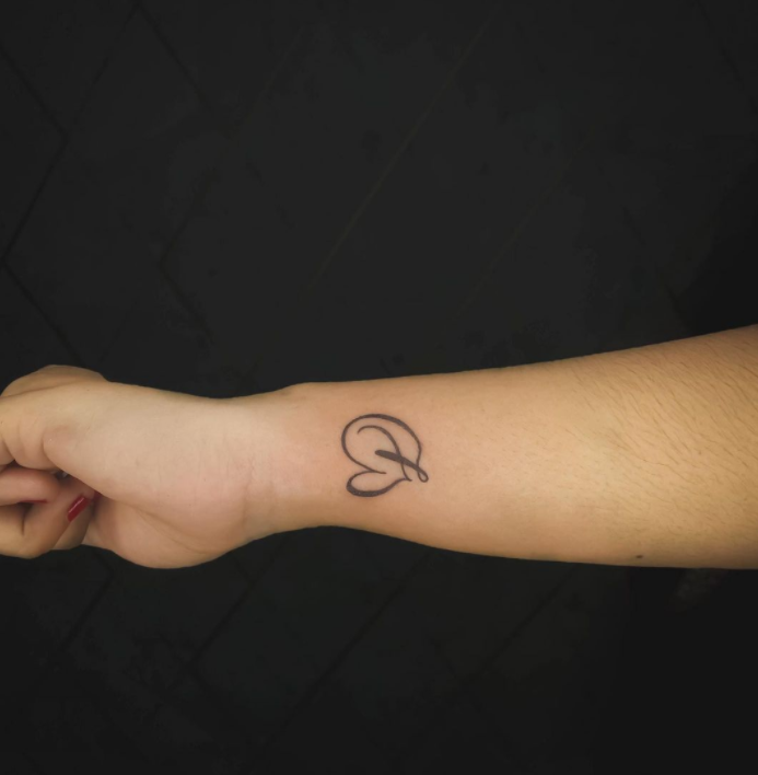 66 Great And Amazing Initials Tattoos On Wrist - Psycho Tats
