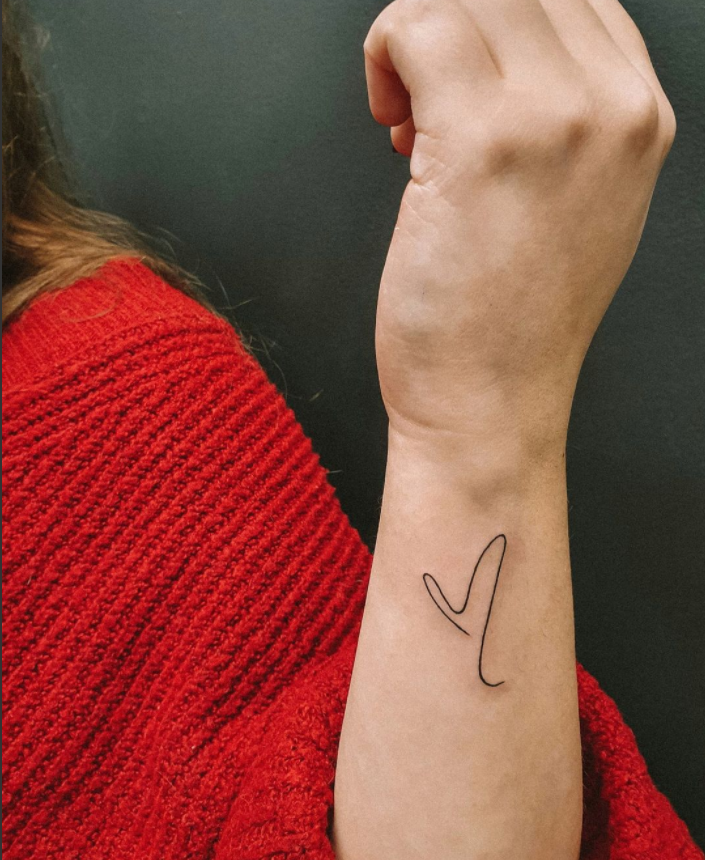 66 Great And Amazing Initials Tattoos On Wrist - Psycho Tats