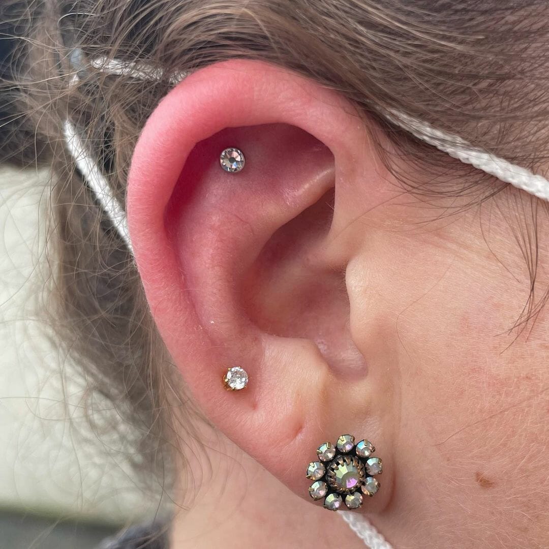 45 Impressive Flat Piercing Ideas That You’ll Be Smitten To See ...