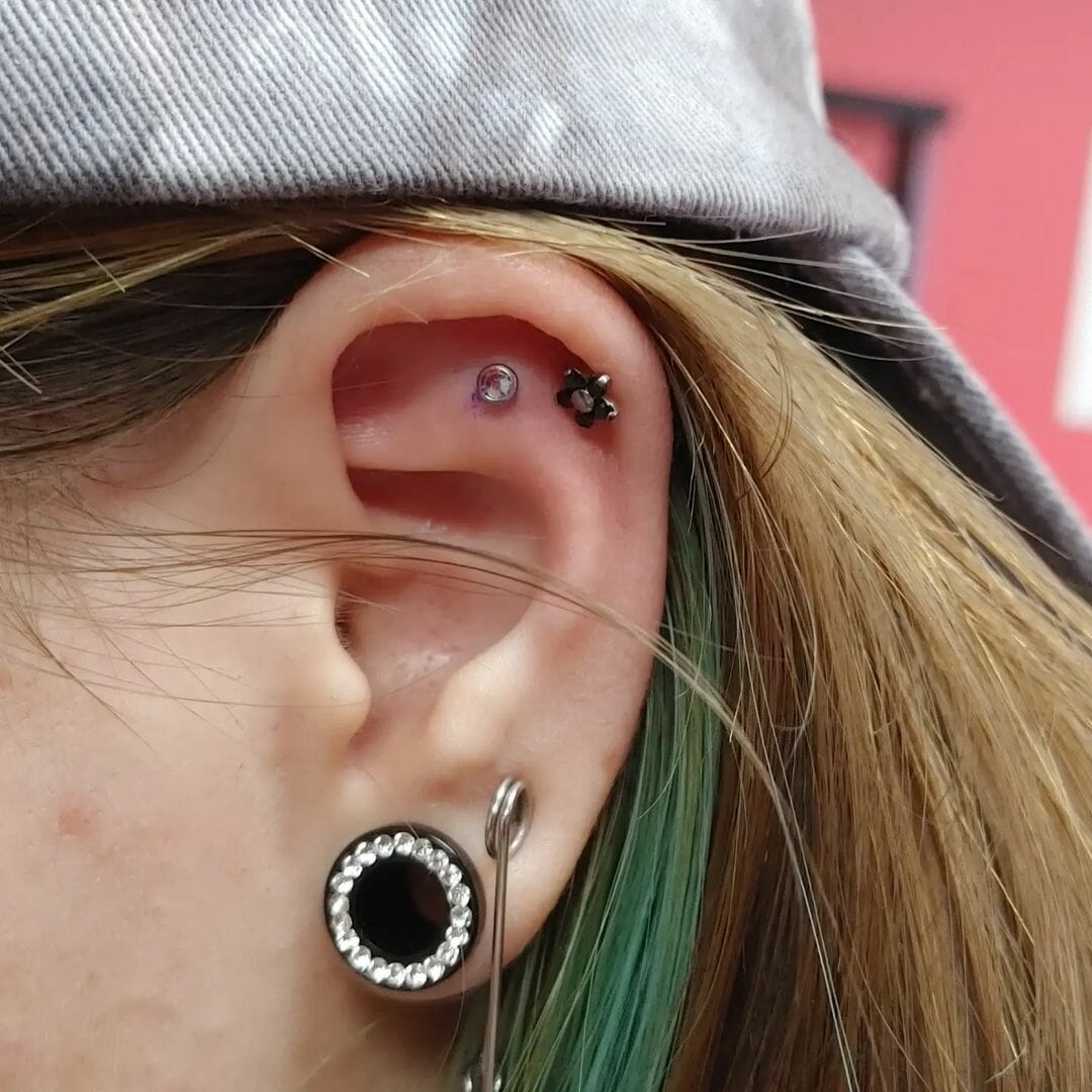 45 Impressive Flat Piercing Ideas That You’ll Be Smitten To See ...