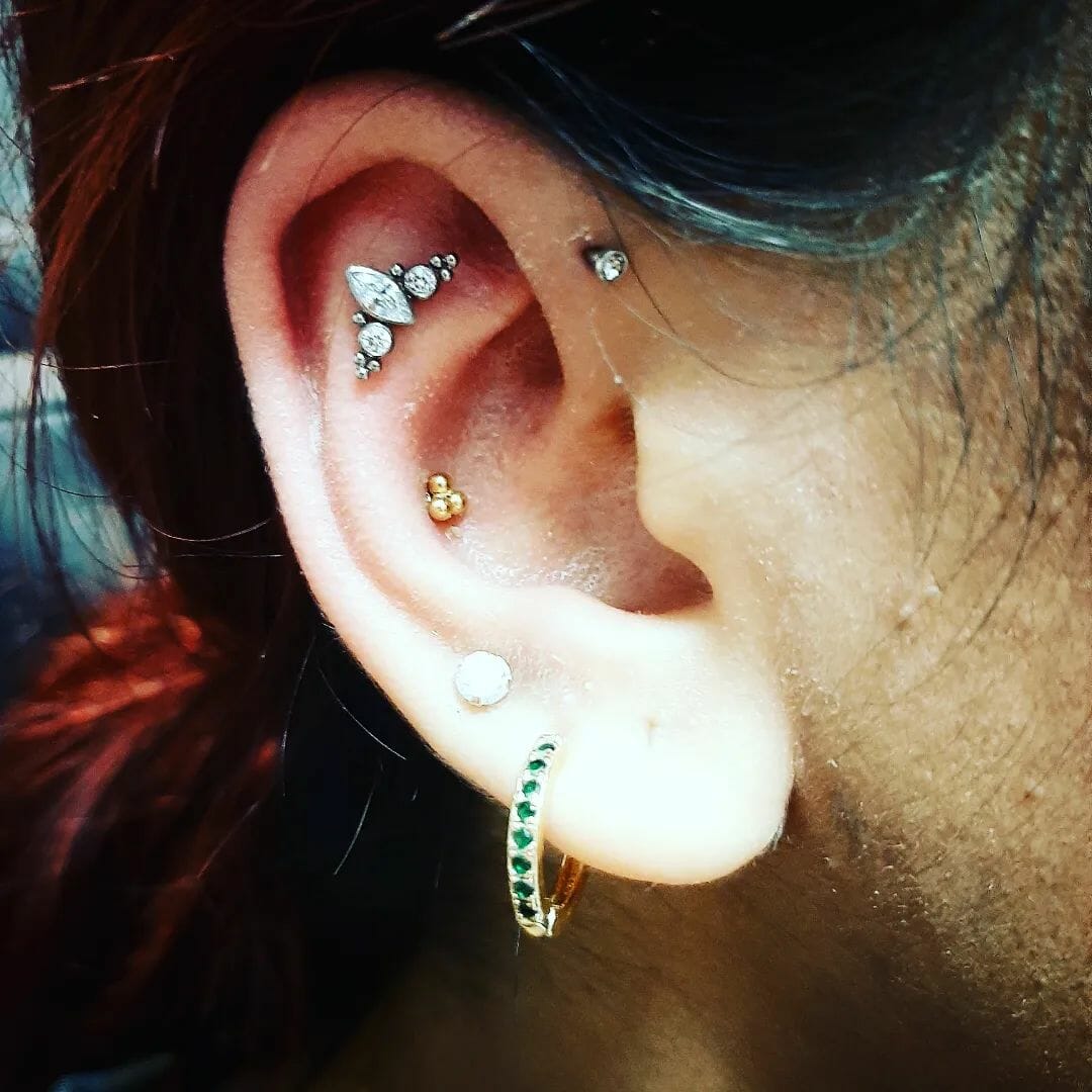 45 Impressive Flat Piercing Ideas That You’ll Be Smitten To See ...