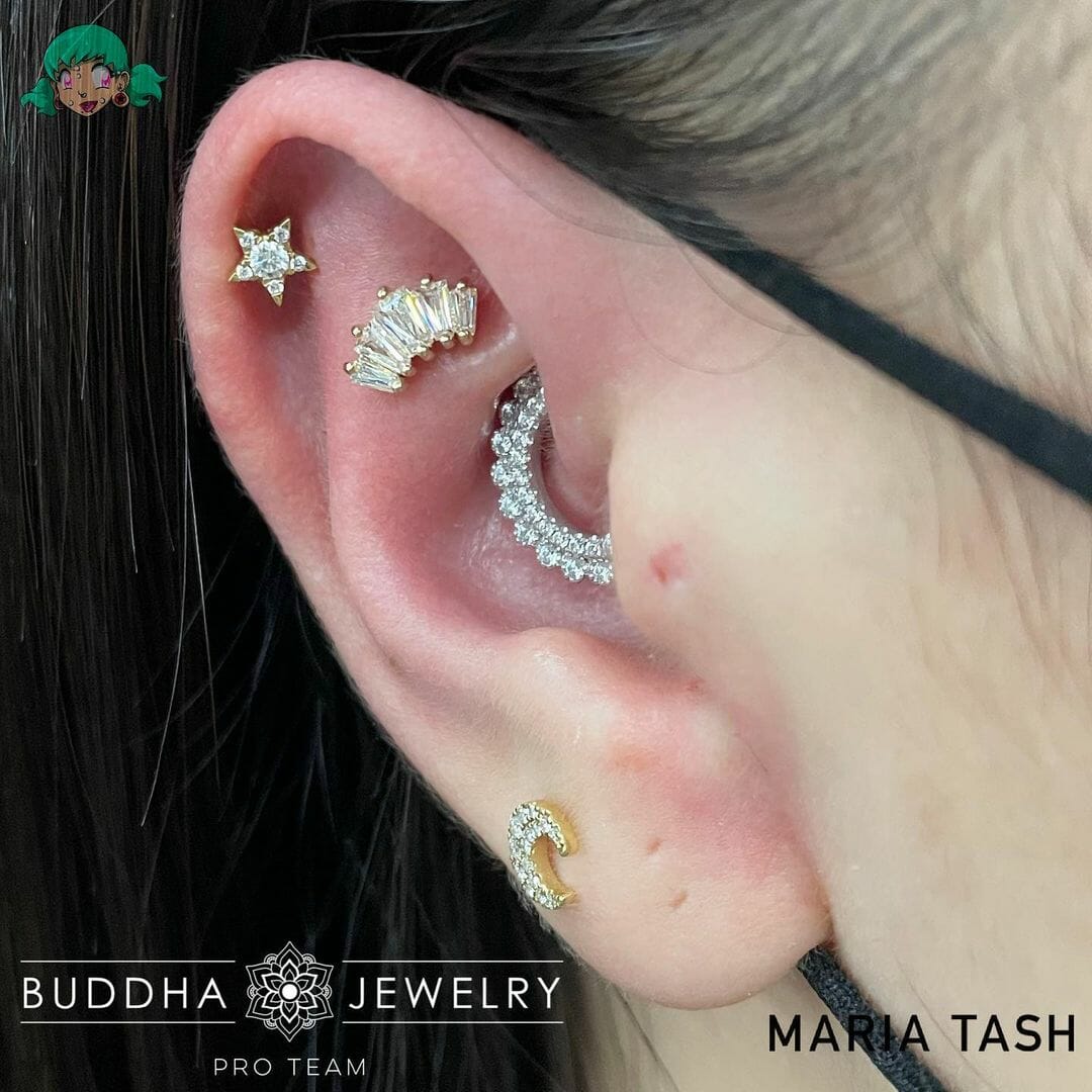 45 Impressive Flat Piercing Ideas That You’ll Be Smitten To See ...