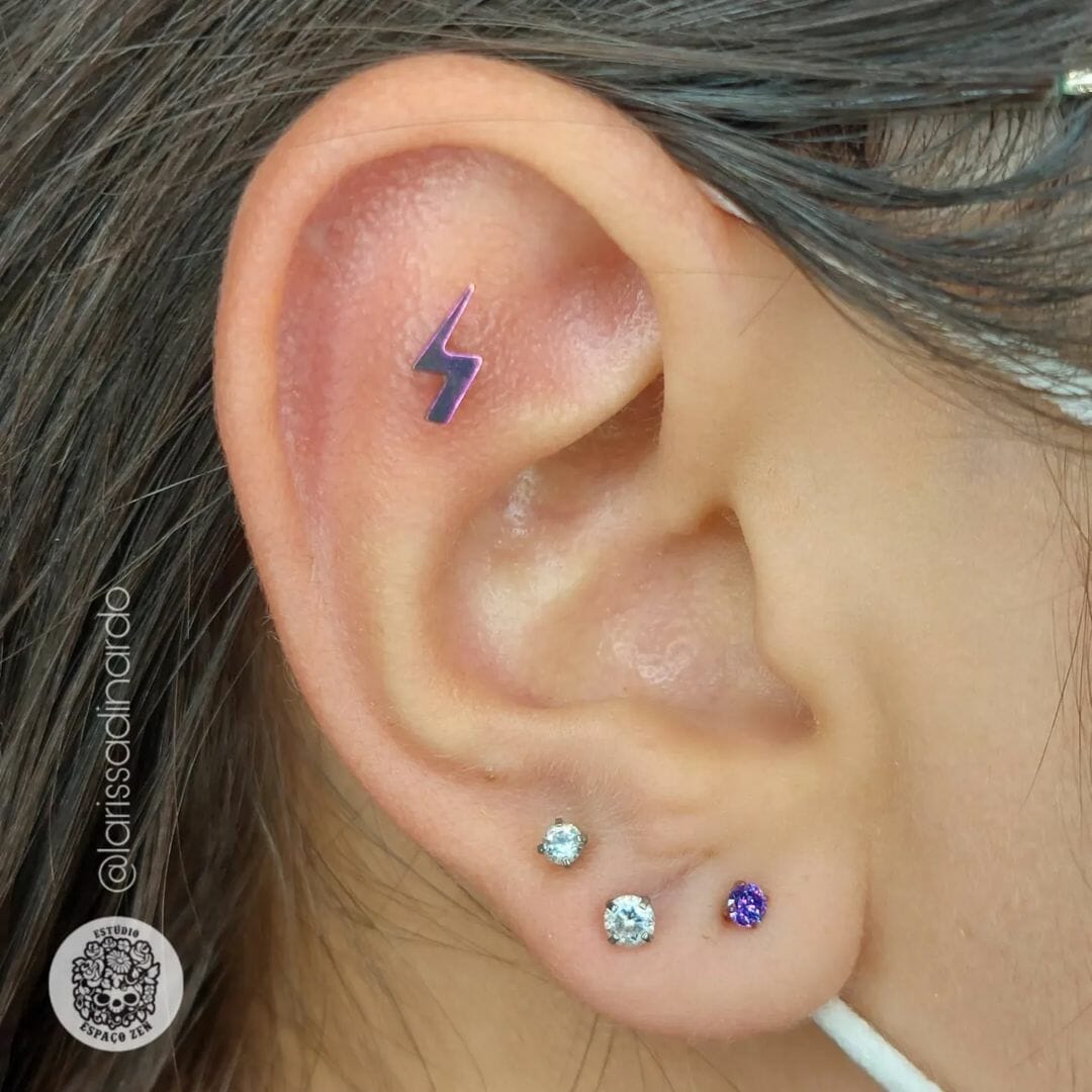 45 Impressive Flat Piercing Ideas That You’ll Be Smitten To See ...