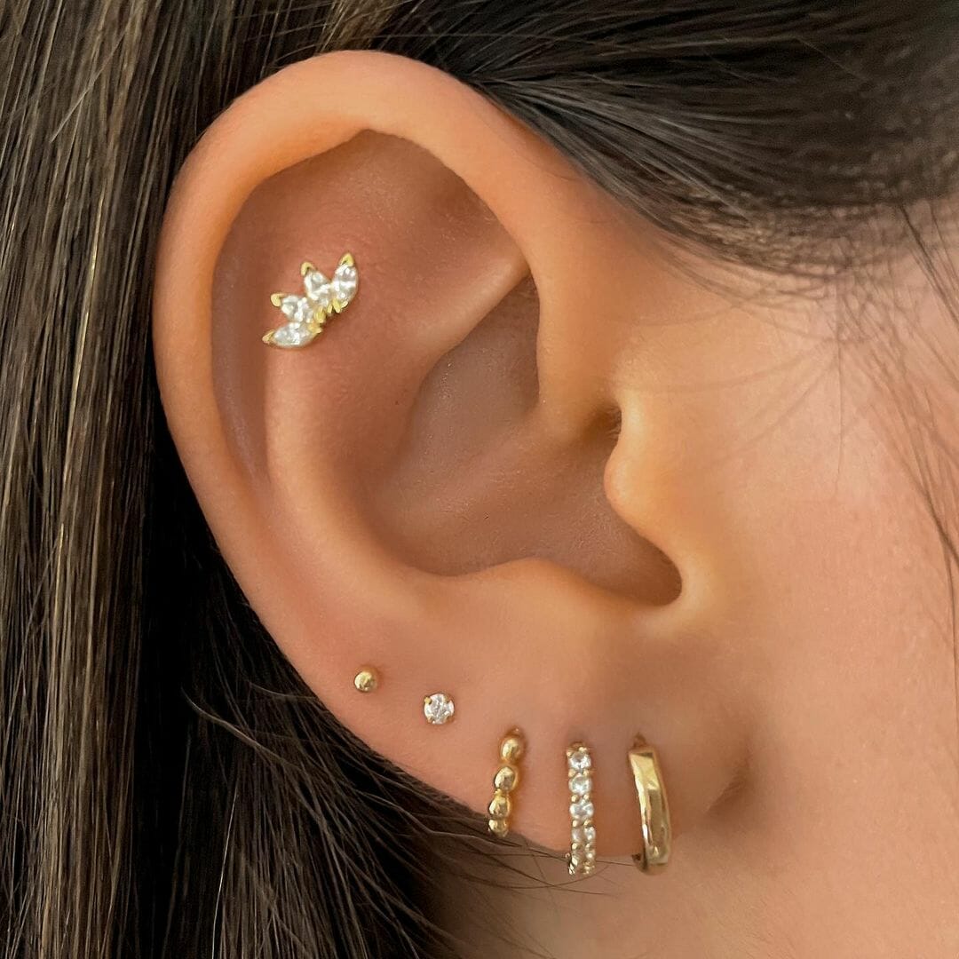 45 Impressive Flat Piercing Ideas That You’ll Be Smitten To See ...