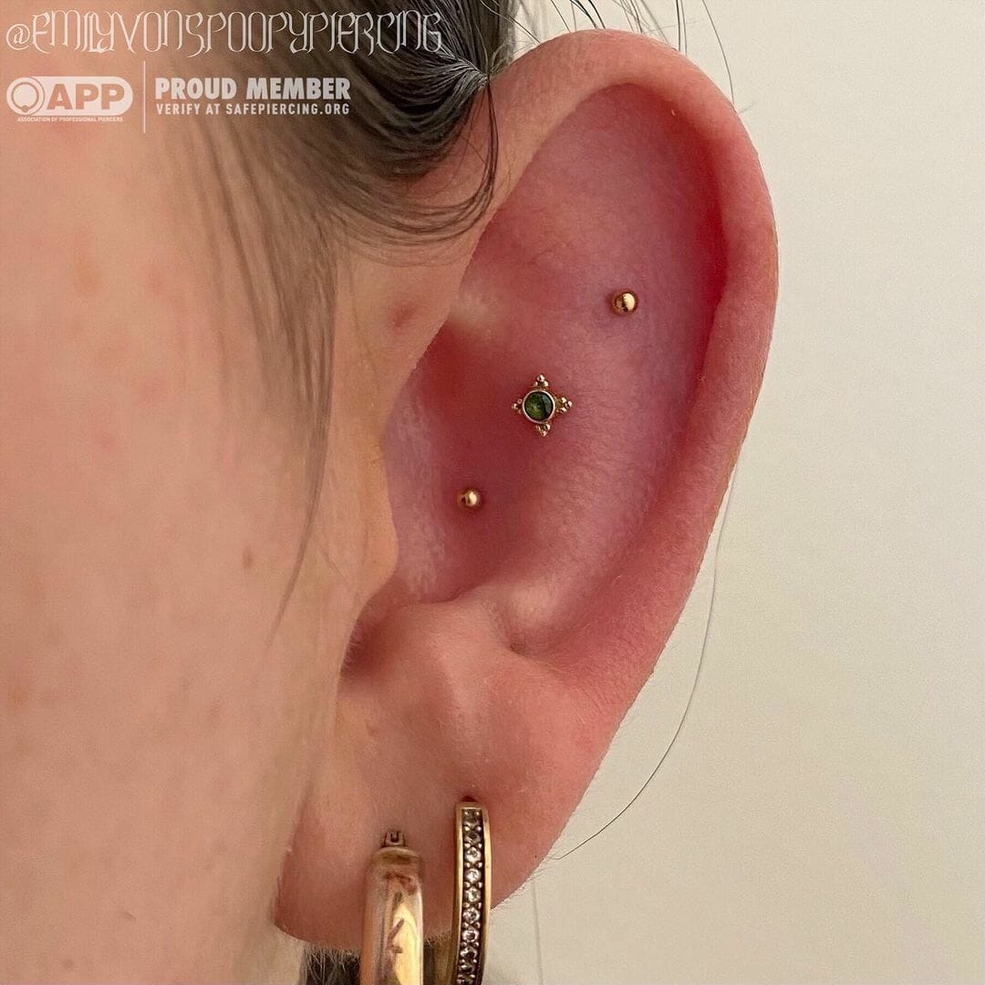 45 Impressive Flat Piercing Ideas That You’ll Be Smitten To See ...