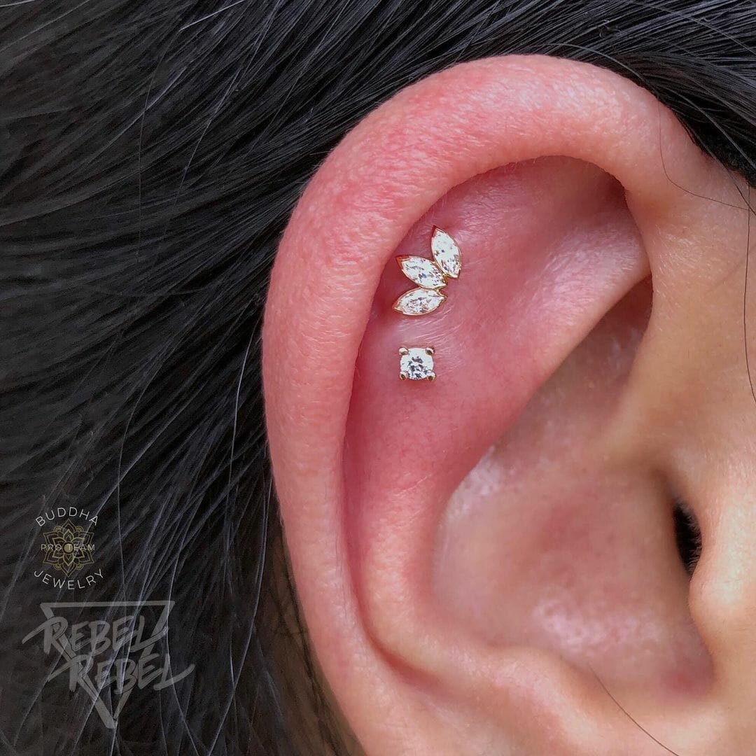 45 Impressive Flat Piercing Ideas That You’ll Be Smitten To See ...