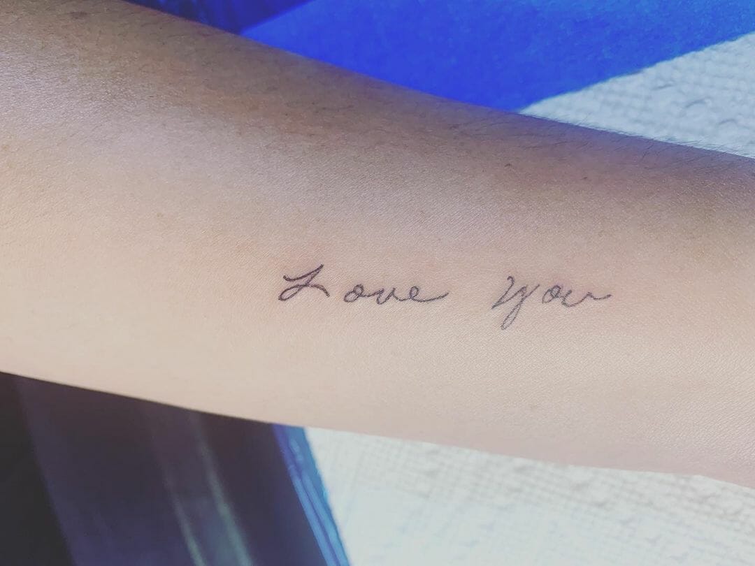 26 Adorable and Distinctive I Love You Tattoo Designs On Wrist - Psycho ...