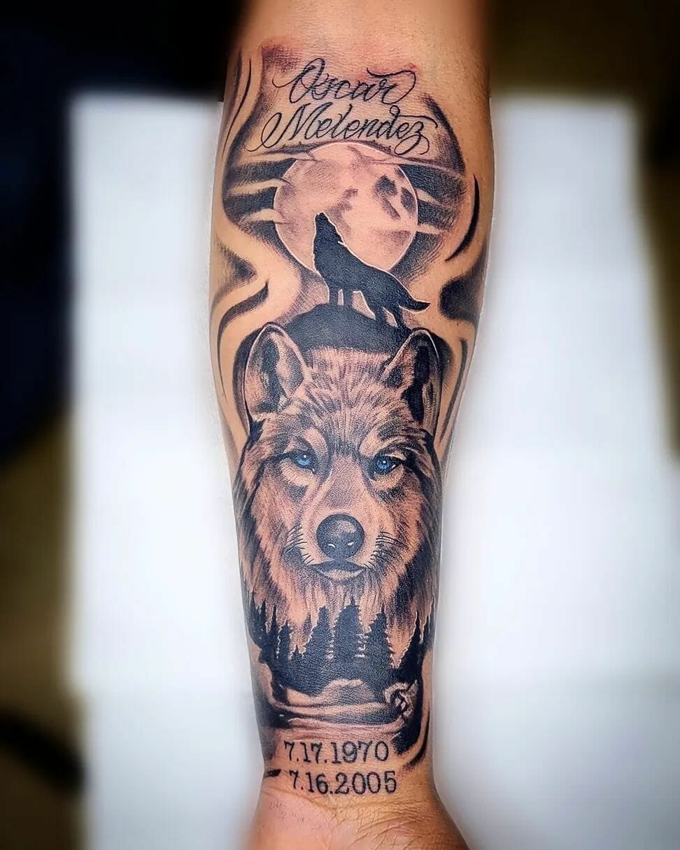 50 Great and Wonderful Tattoos Ideas and Designs of Wolf - Psycho Tats