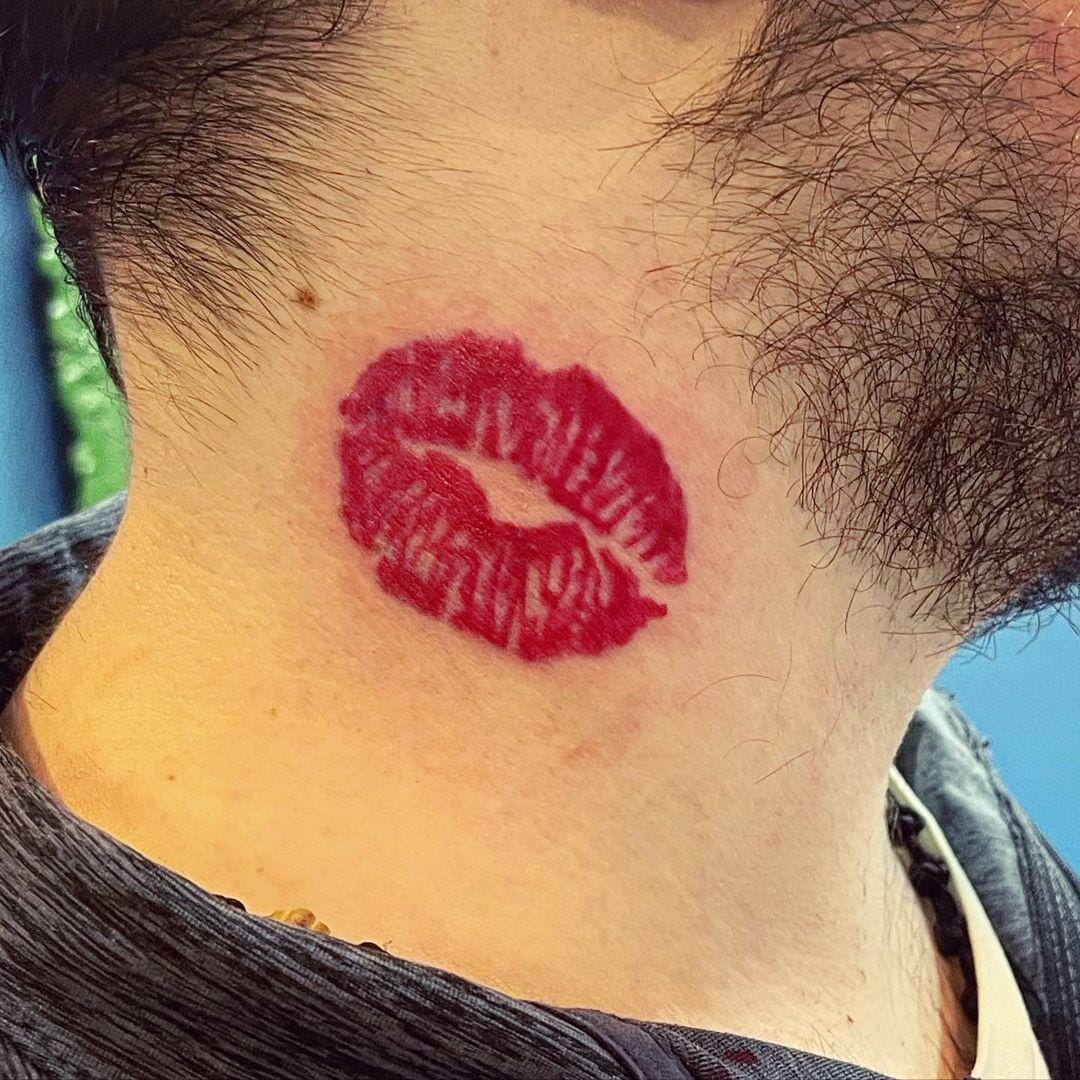33 Playful Lip Kiss Tattoos: Express Your Love in Ink - Psycho Tats