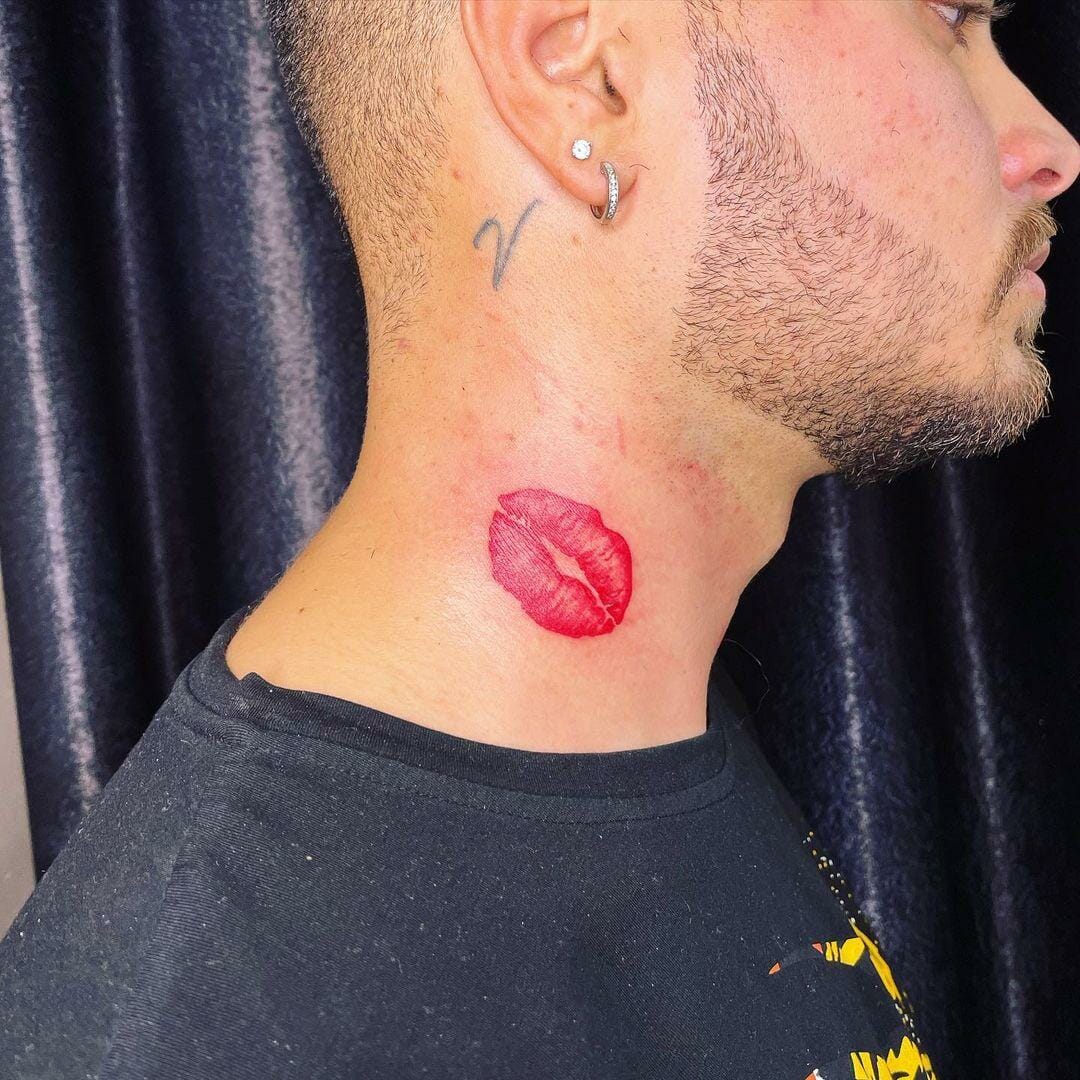33 Playful Lip Kiss Tattoos: Express Your Love in Ink - Psycho Tats