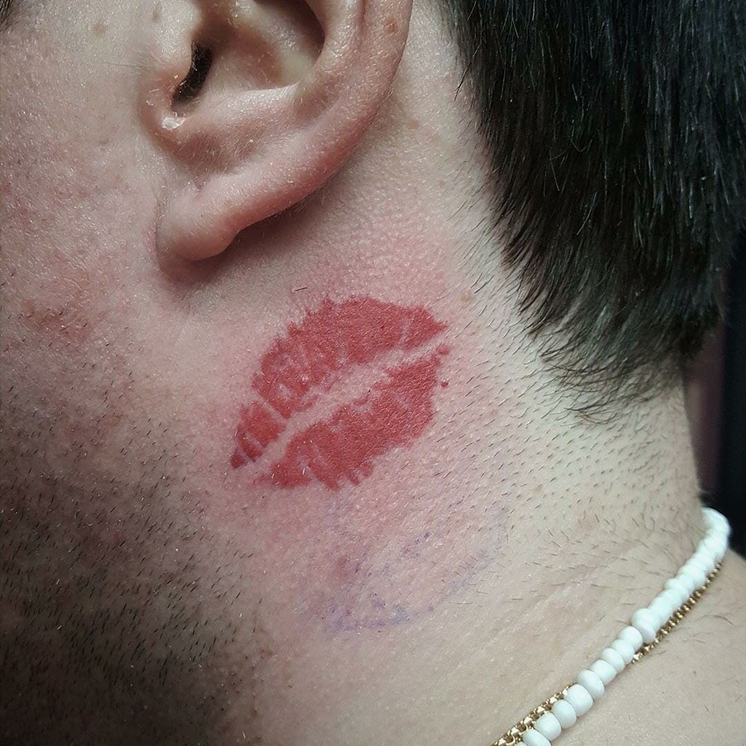 33 Playful Lip Kiss Tattoos: Express Your Love in Ink - Psycho Tats