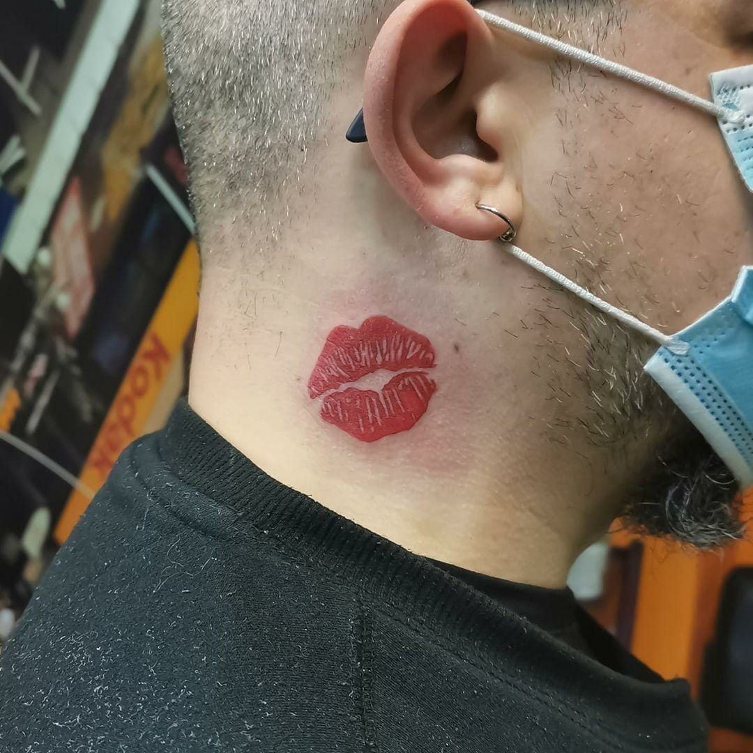 33 Playful Lip Kiss Tattoos: Express Your Love in Ink - Psycho Tats