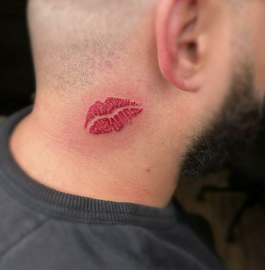 33 Playful Lip Kiss Tattoos: Express Your Love in Ink - Psycho Tats