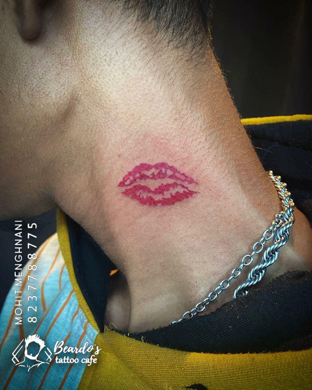 33 Playful Lip Kiss Tattoos: Express Your Love in Ink - Psycho Tats