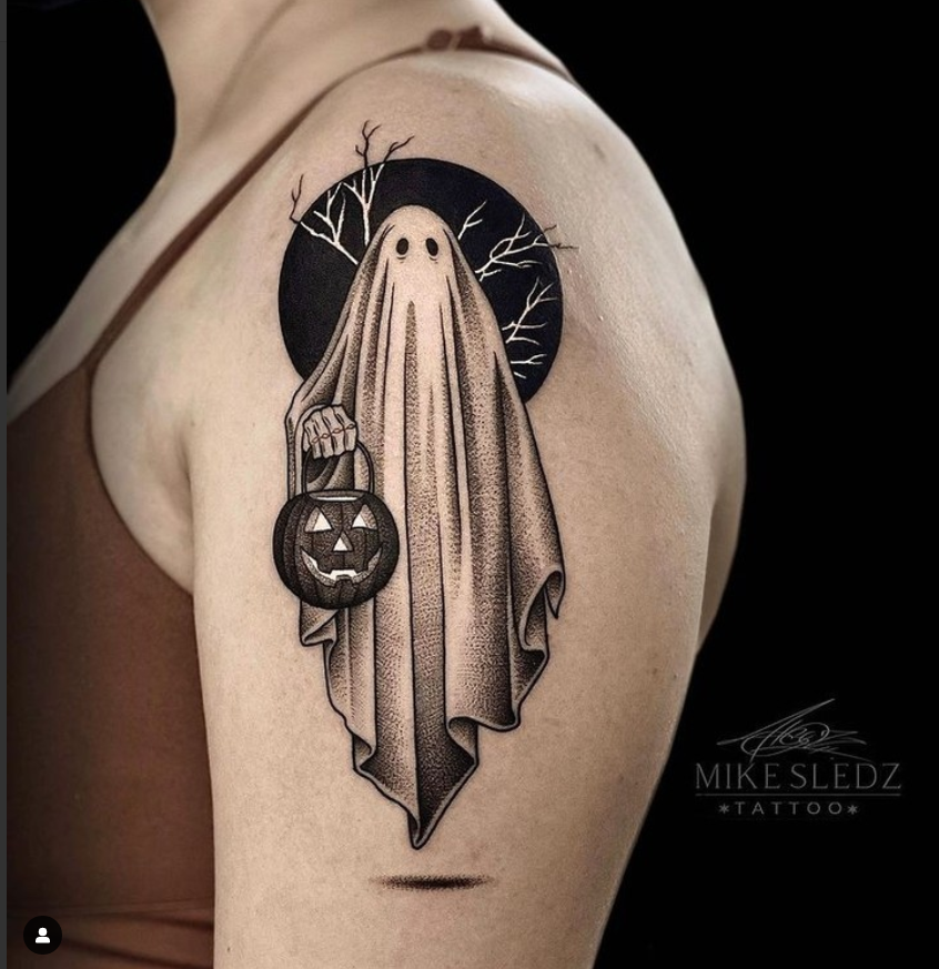 227 Ghost Tattoo Inspirations for Remembering Loved Ones - Psycho Tats