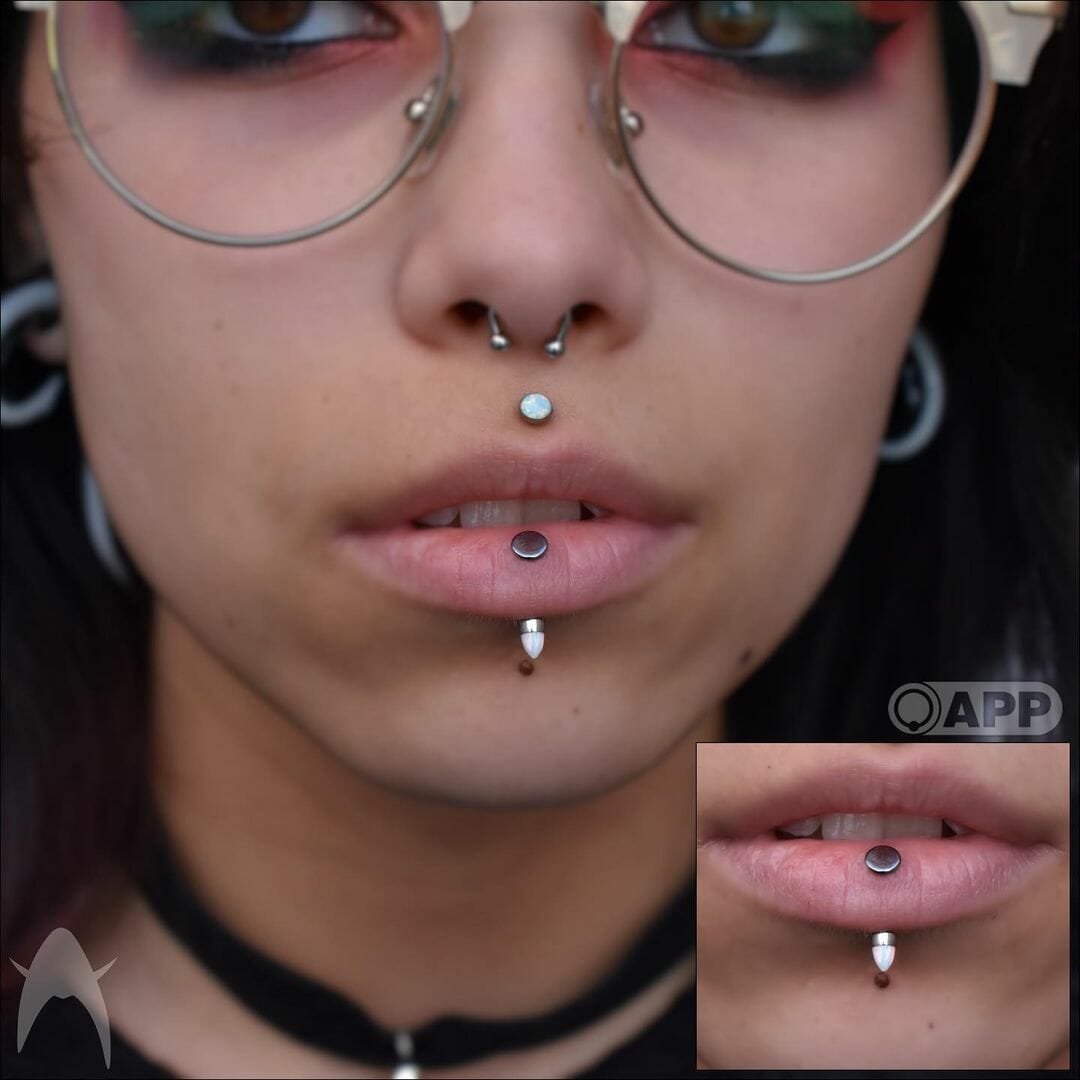 10+ Awe-Inspiring Labret Piercing Design Ideas That Are Enough To ...