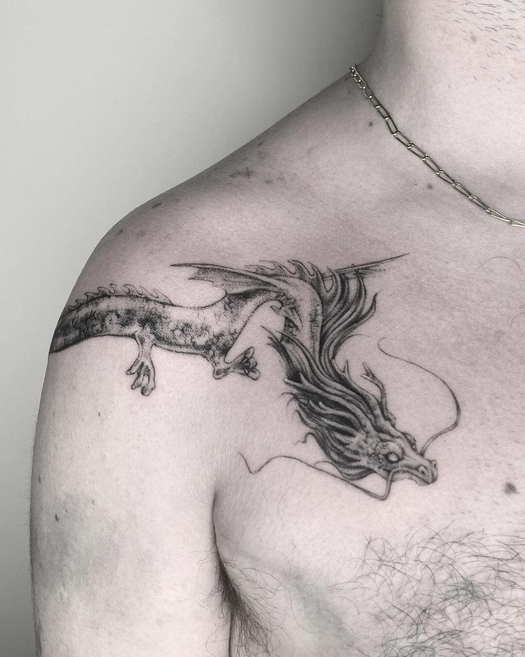 81 Ultimate Shoulder Dragon Tattoos That No One Can Resist - Psycho Tats