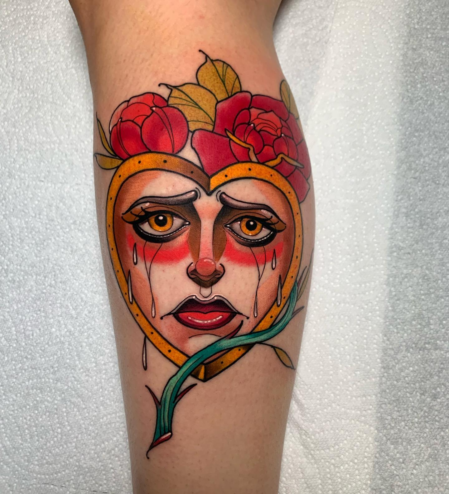 20+ Iconic Crying Heart Tattoo Designs That Portray The Broken Heart ...